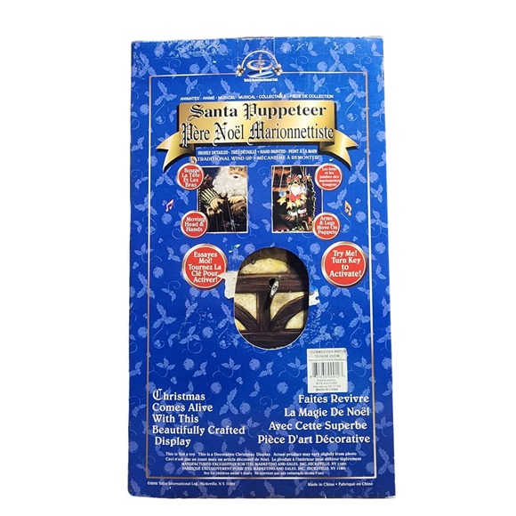 Holiday | Telco Santa Puppeteer 202 Marionette Puppet Wind Up Animated ...